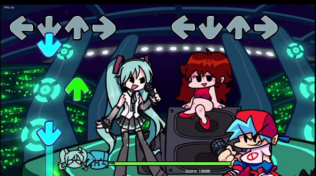 FNFxMiku Reskin Mod for Friday Night Funkin' | FNF Mods