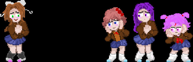 FNF X DDLC Week 6 Reskin Mod for Friday Night Funkin' | FNF Mods