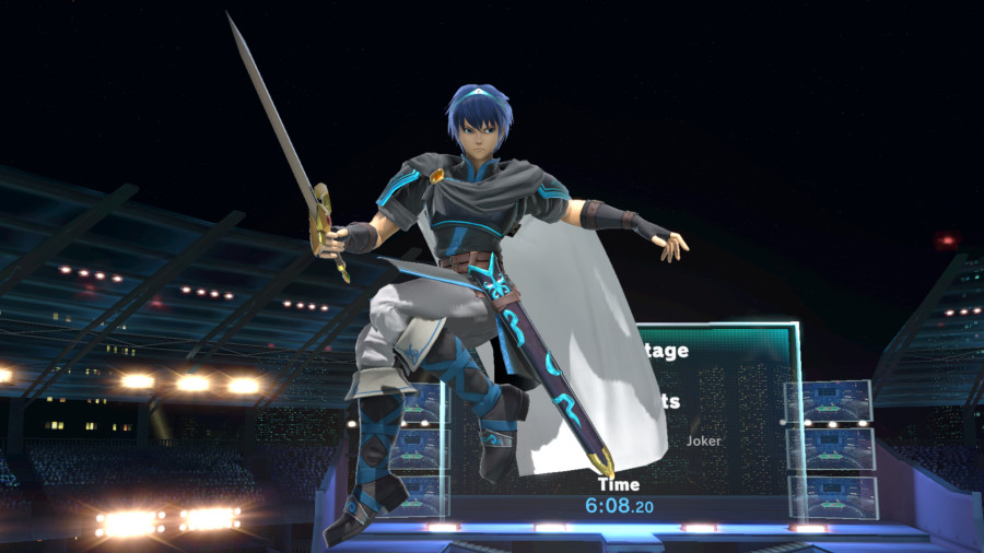 Blue Neon Marth Mod for Super Smash Bros. Ultimate | SSBU Mods