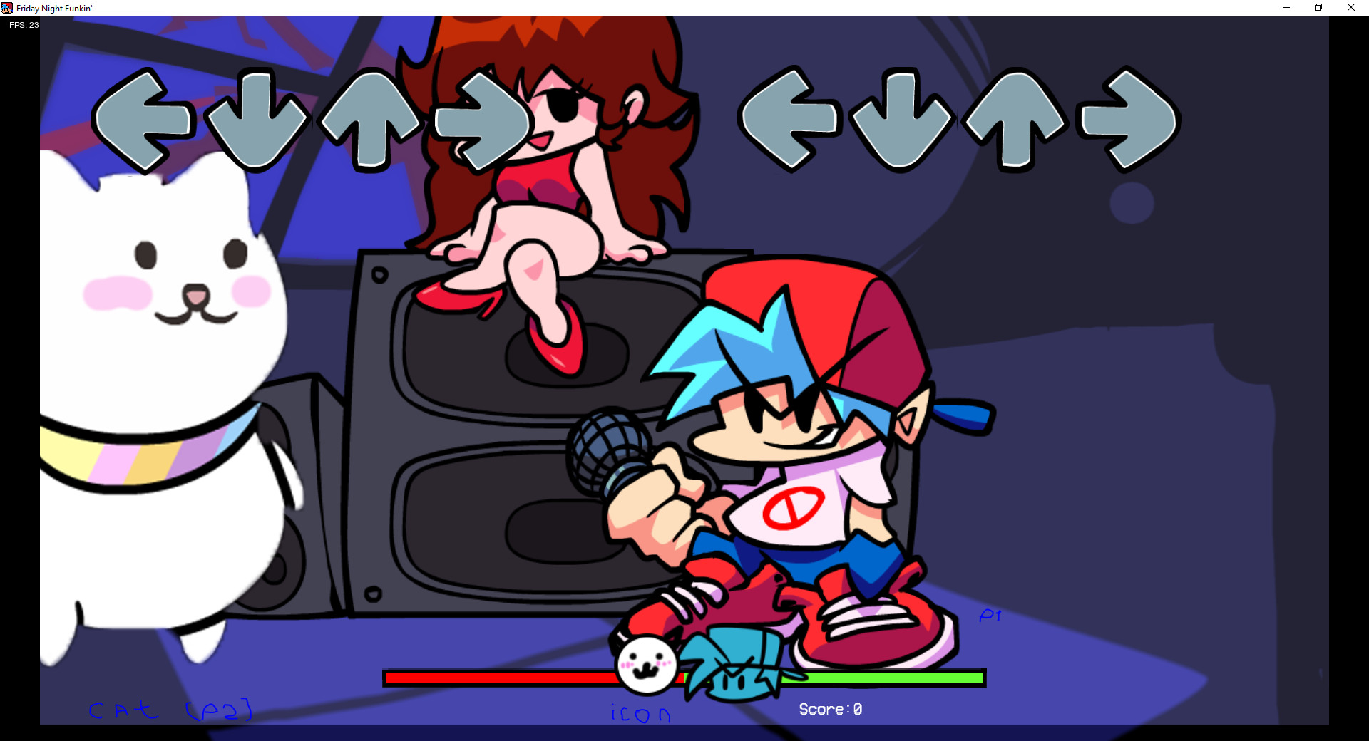 Vs EEEAAAOOO Cat Mod Mod for Friday Night Funkin' | FNF Mods