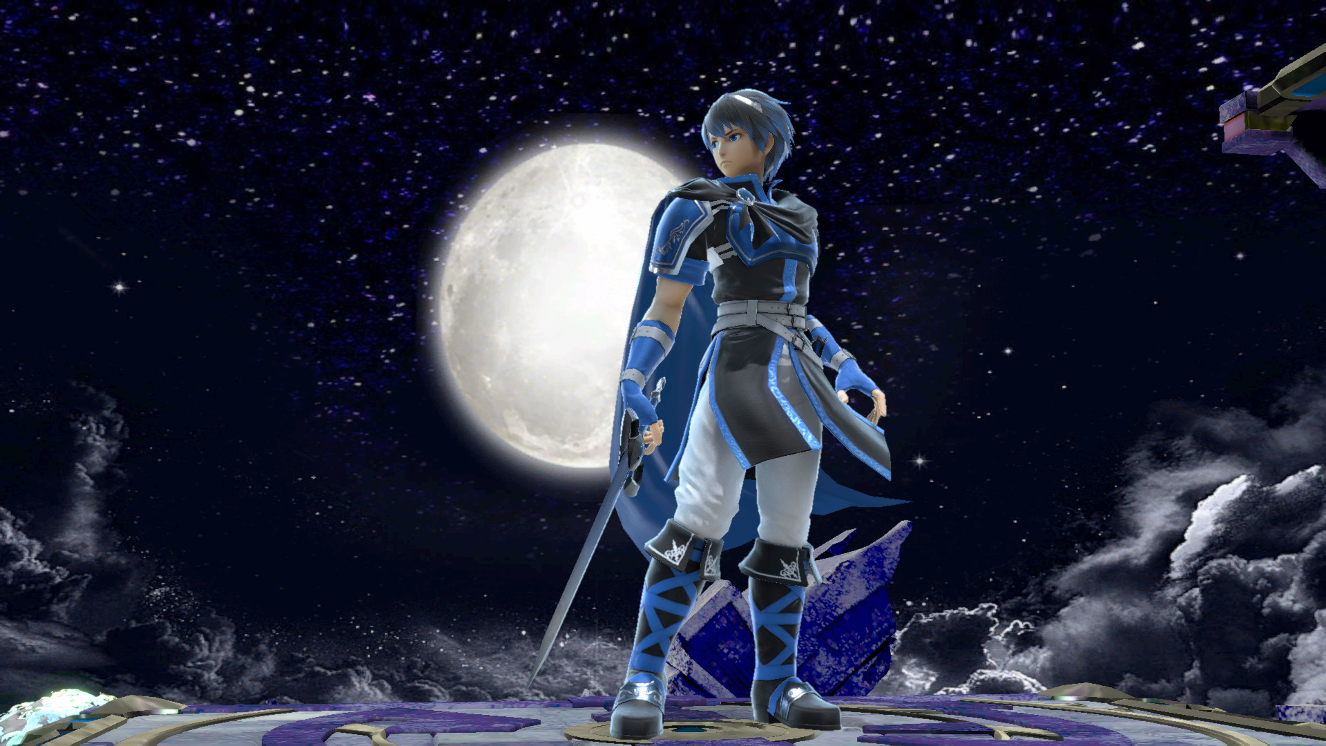 Black and Blue Marth Mod for Super Smash Bros. Ultimate | SSBU Mods