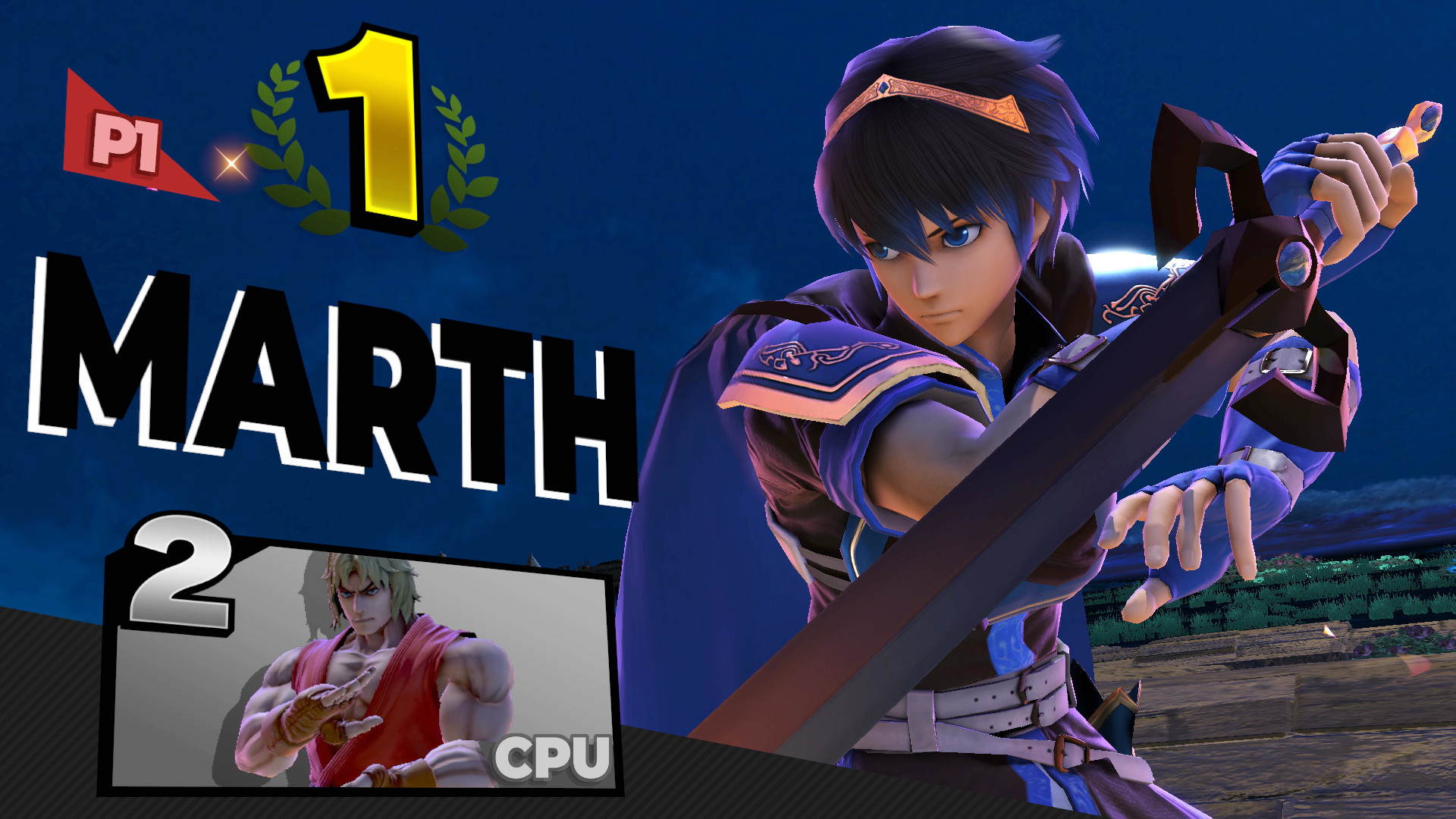 Black and Blue Marth Mod for Super Smash Bros. Ultimate | SSBU Mods
