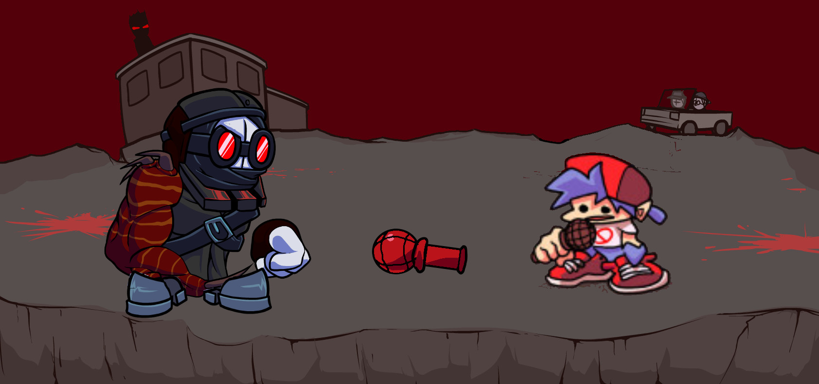 Mag Hank Over Tricky (MC9) [Friday Night Funkin'] [Mods]