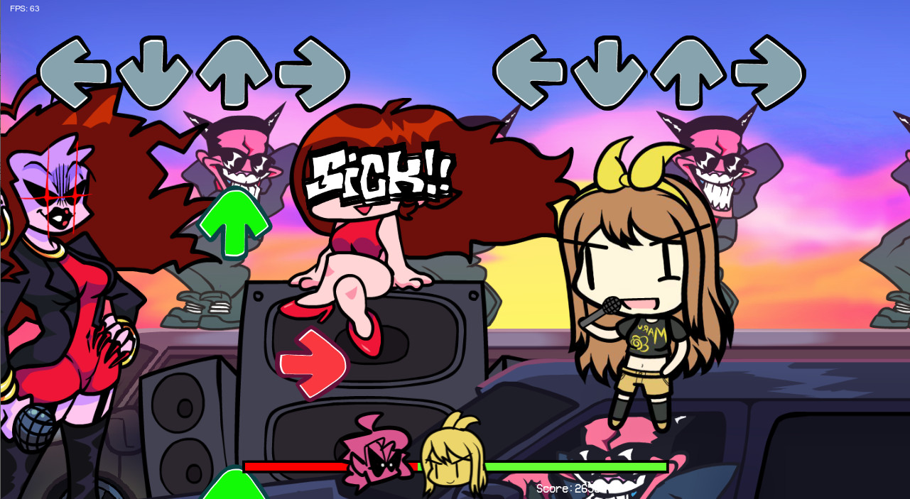 Walfas Hanamaru over BF [Friday Night Funkin'] [Mods]