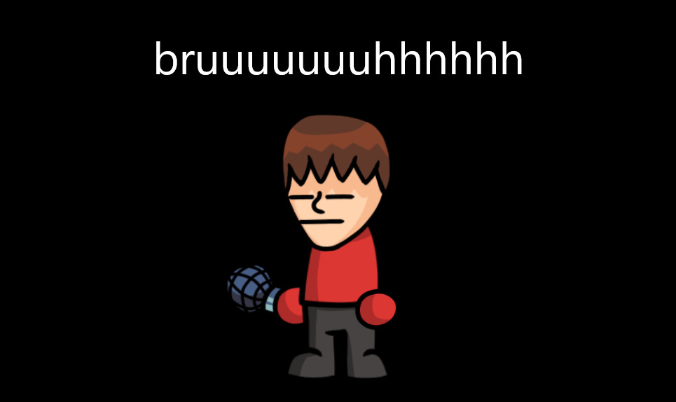 Default Mii (Boy) over Boyfriend! Mod for Friday Night Funkin' | FNF Mods
