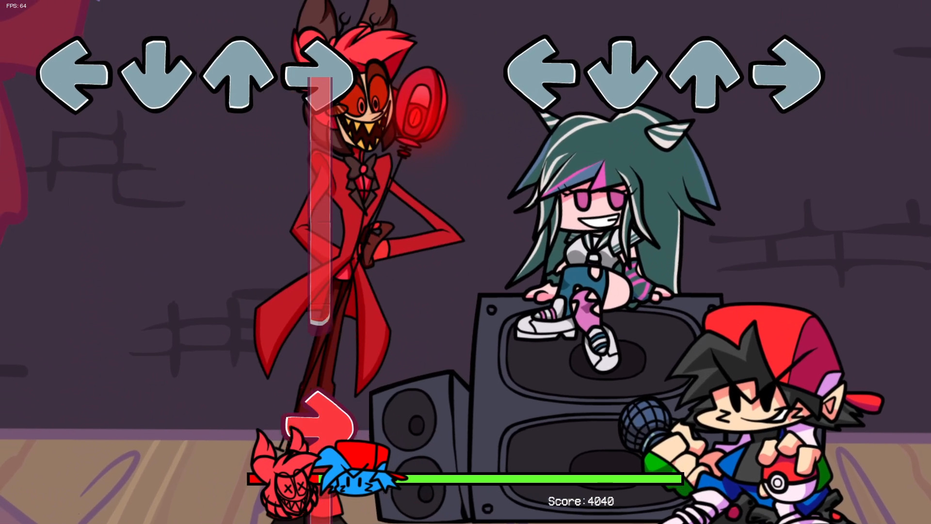 Alastor over Daddy Dearest Mod (Reuploaded) Mod for Friday Night Funkin ...