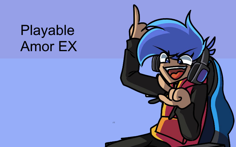 Playable Amor EX Mod for Friday Night Funkin' | FNF Mods