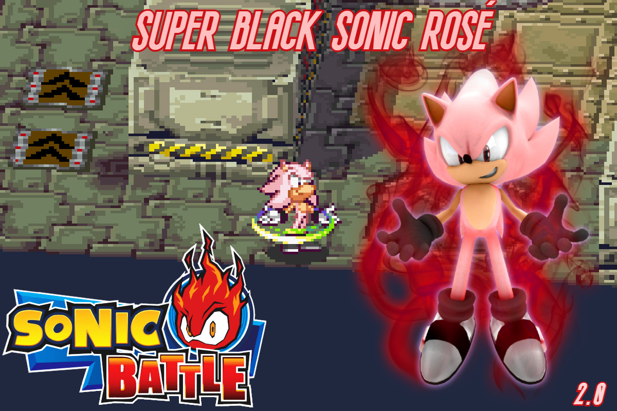 Super Black Sonic Rosé V2.0 [Sonic Battle] [Mods]