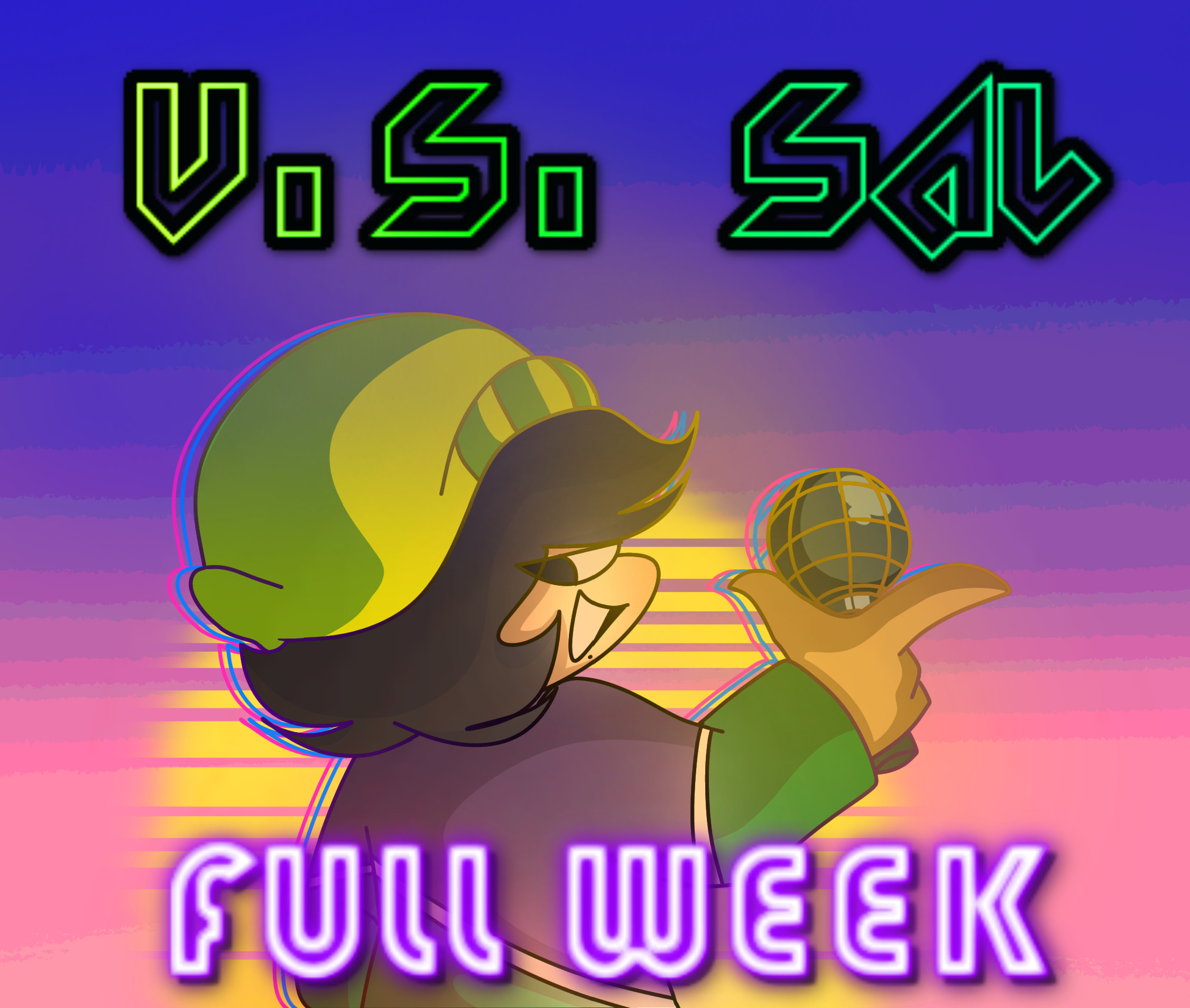 FnF v.S. Sal (FULL WEEK) [Friday Night Funkin'] [Mods]