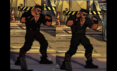 Adam SOR 4 alternative black palette [Streets of Rage 4] [Mods]