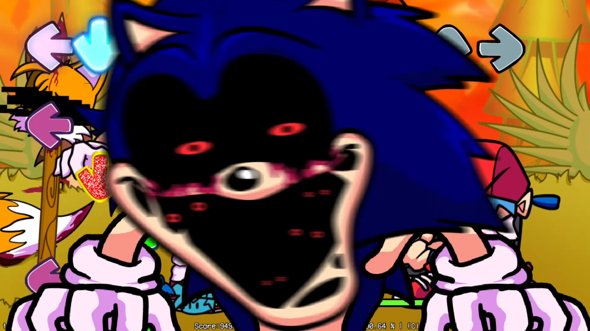 VS Sonic.exe AX Redrawn Mod for Friday Night Funkin' | FNF Mods