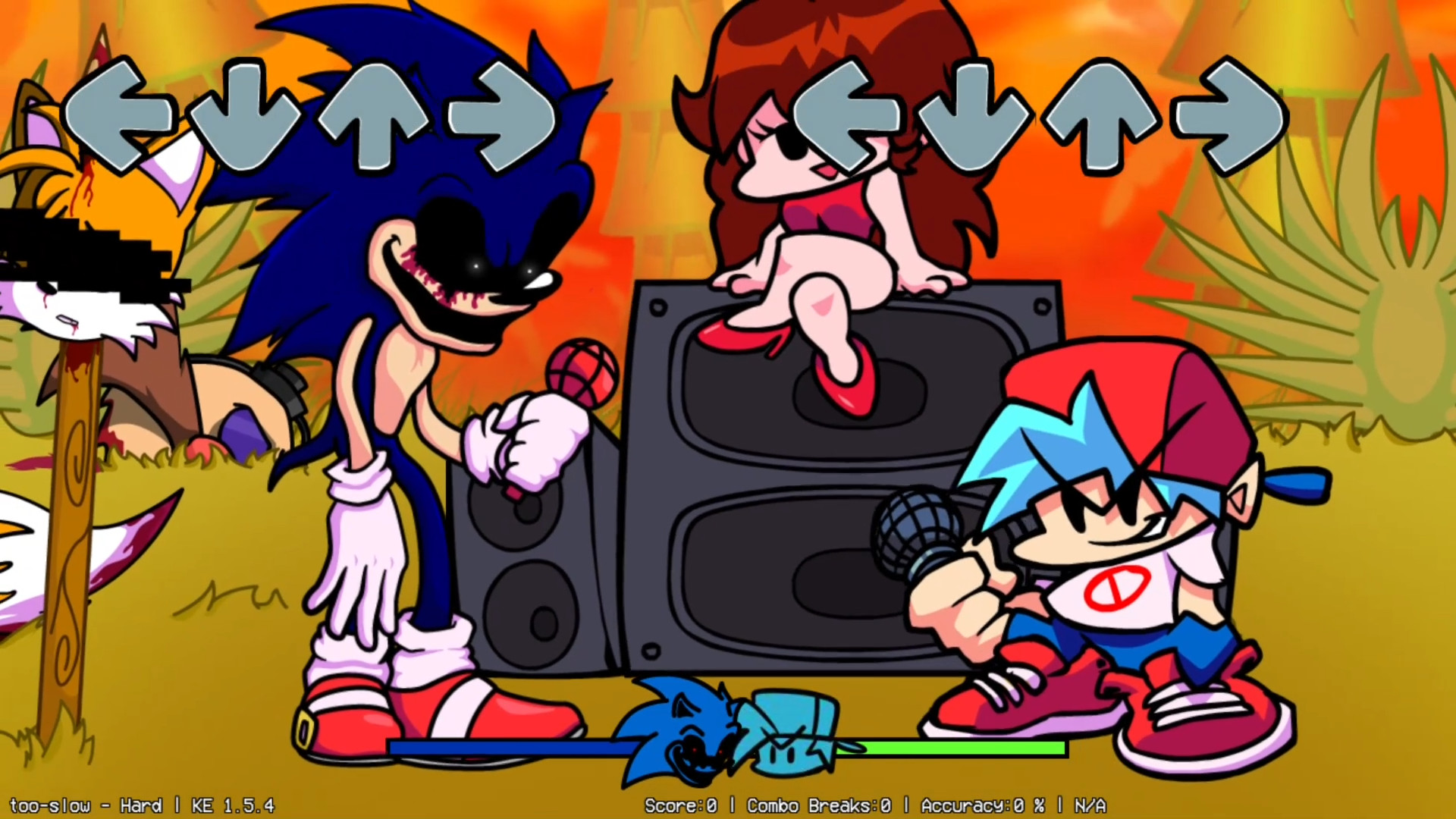 VS Sonic.exe AX Redrawn Mod for Friday Night Funkin' | FNF Mods