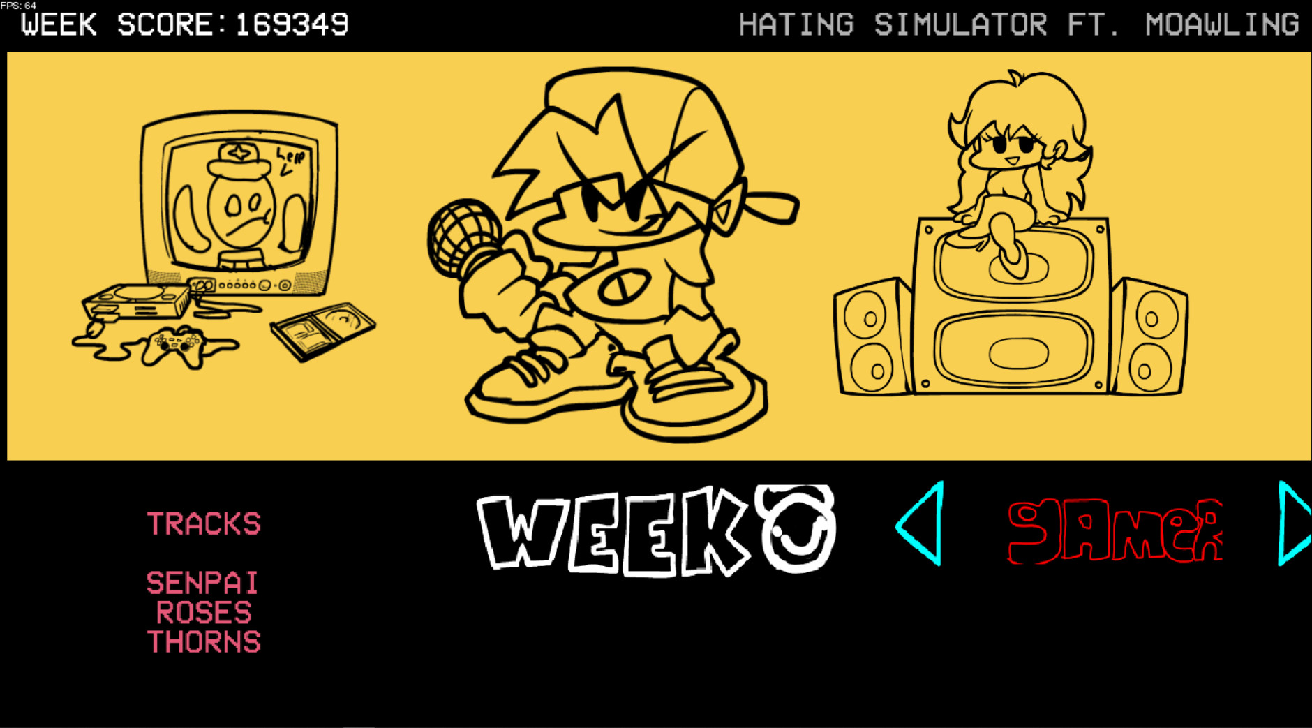 EGG over senpai v.2 Mod for Friday Night Funkin' | FNF Mods