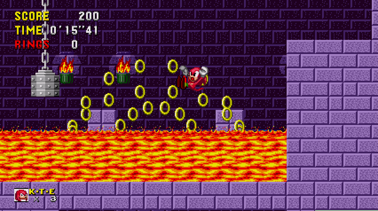Sonic 1 Styled Knuckles Mod for Sonic the Hedgehog Forever | S1F Mods