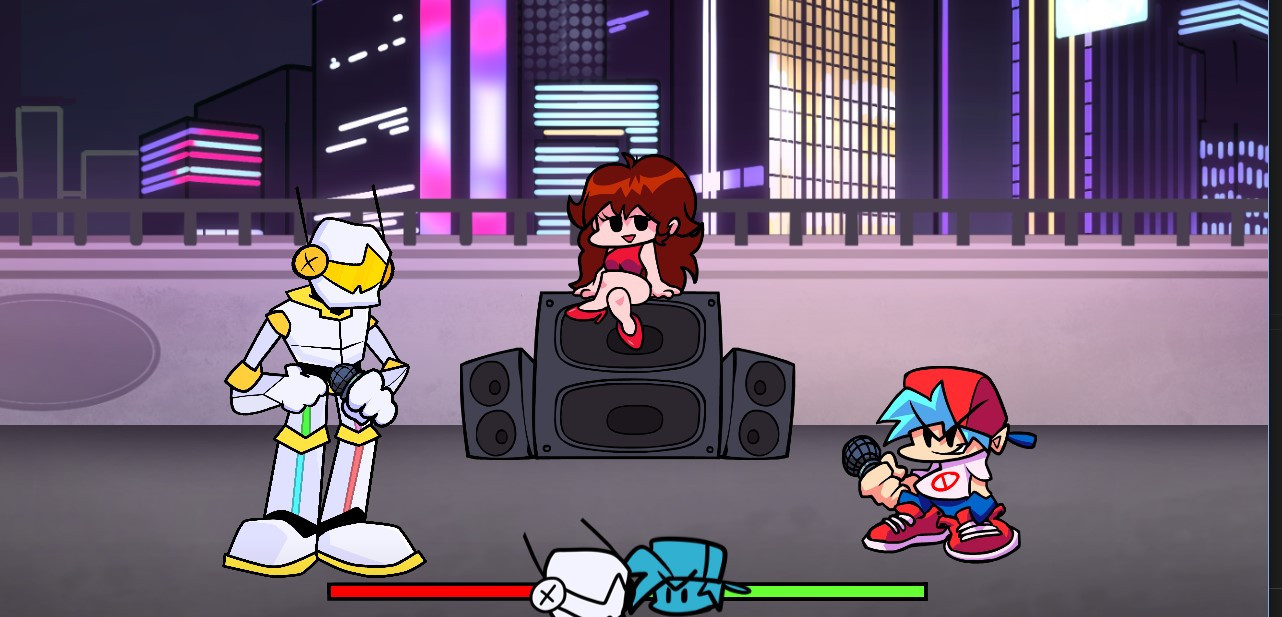 CyberFunk (Vs Scarn) Mod for Friday Night Funkin' | FNF Mods