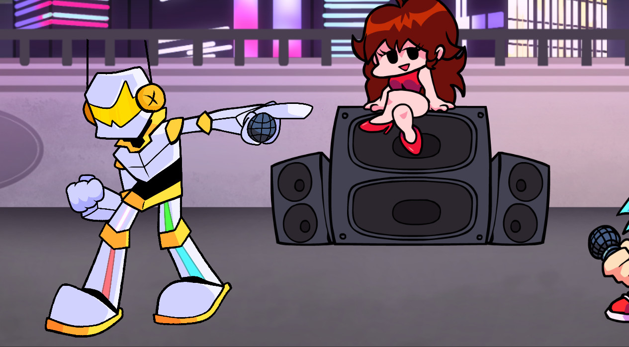 CyberFunk (Vs Scarn) Mod for Friday Night Funkin' | FNF Mods
