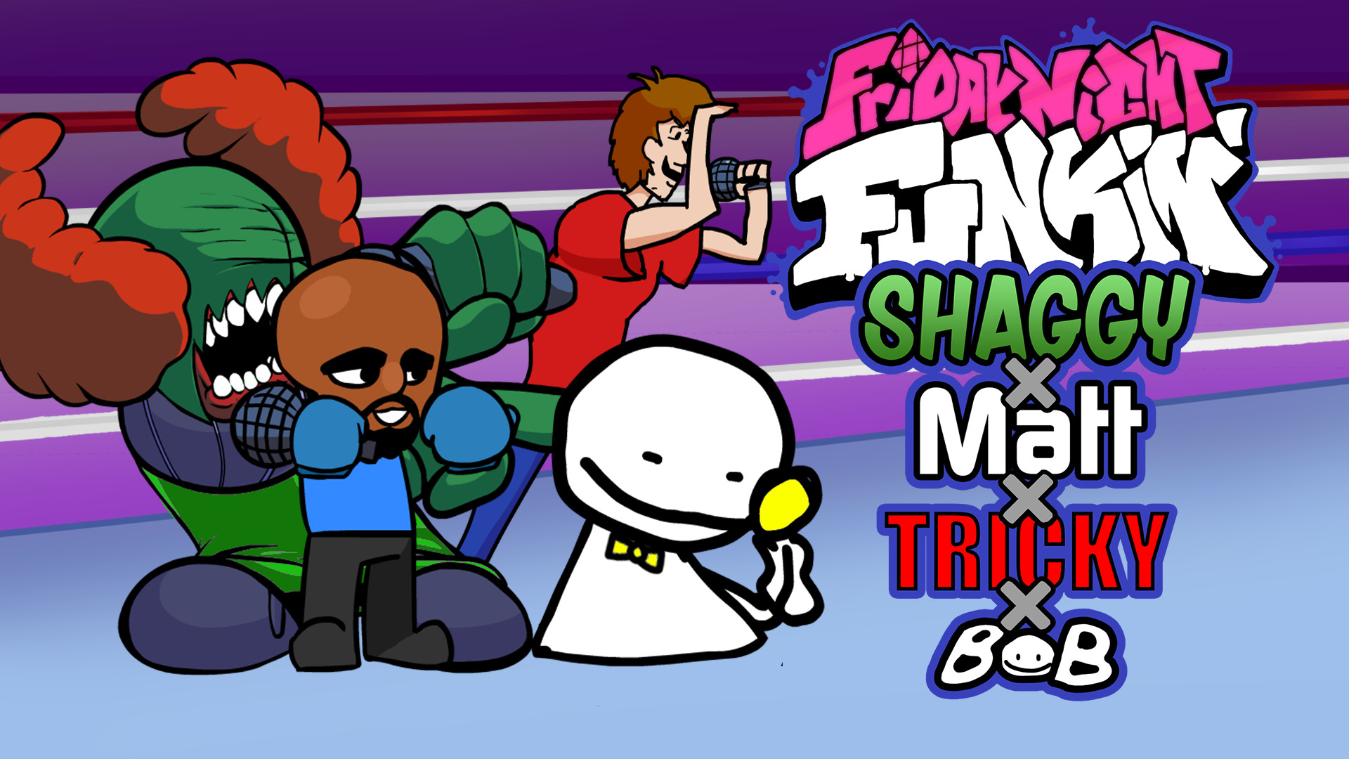 Shaggy x Matt x Tricky x Bob x Whitty x Zardy [Friday Night Funkin'] [Mods]