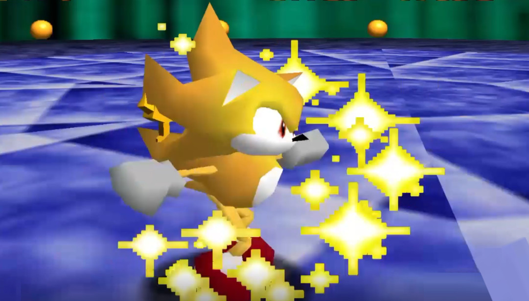 Gold Sonic Master 64 Mod for Super Mario 64 | SM64 Mods