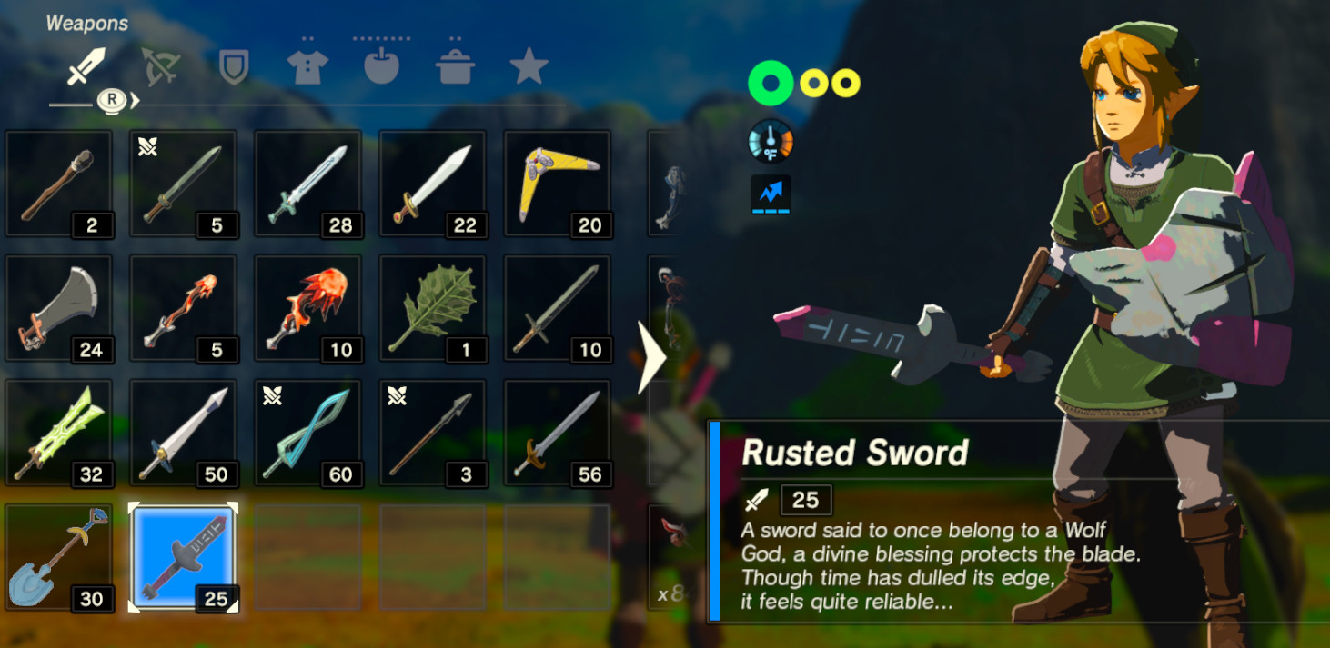 The Rusted Sword and Shield Mod for The Legend of Zelda: Breath of the ...