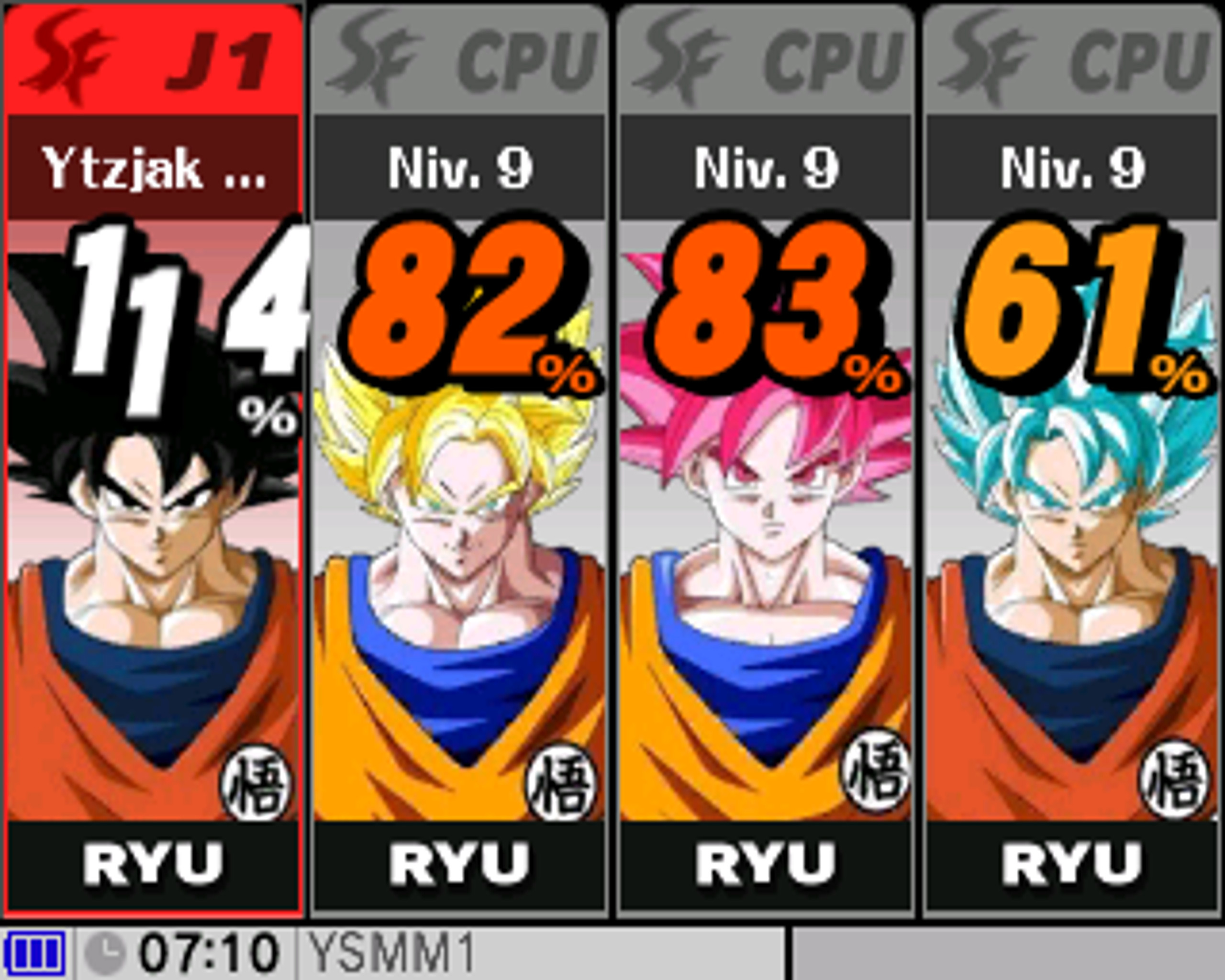 Goku Anime alternative UI over Ryu Mod for Super Smash Bros. (3DS ...