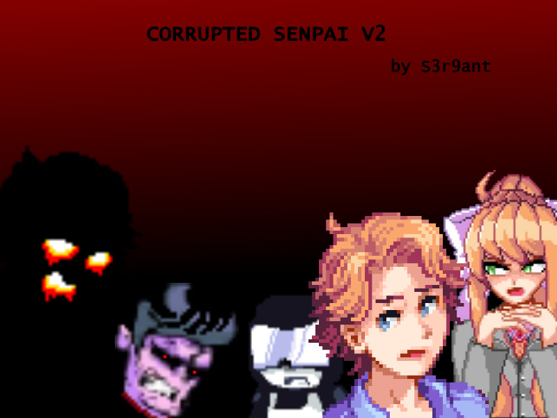 Corrupted Senpai v2 (MONOCHROME UPDATE) Mod for Friday Night Funkin ...