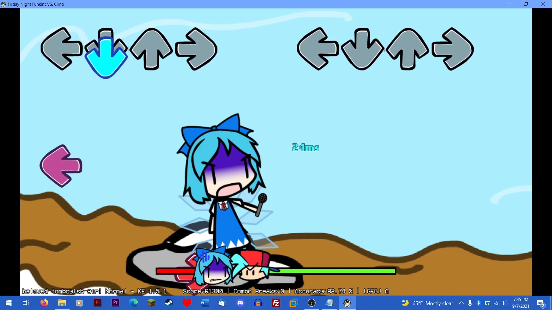 FNF Walfas - VS. CIRNO Mod for Friday Night Funkin' | FNF Mods