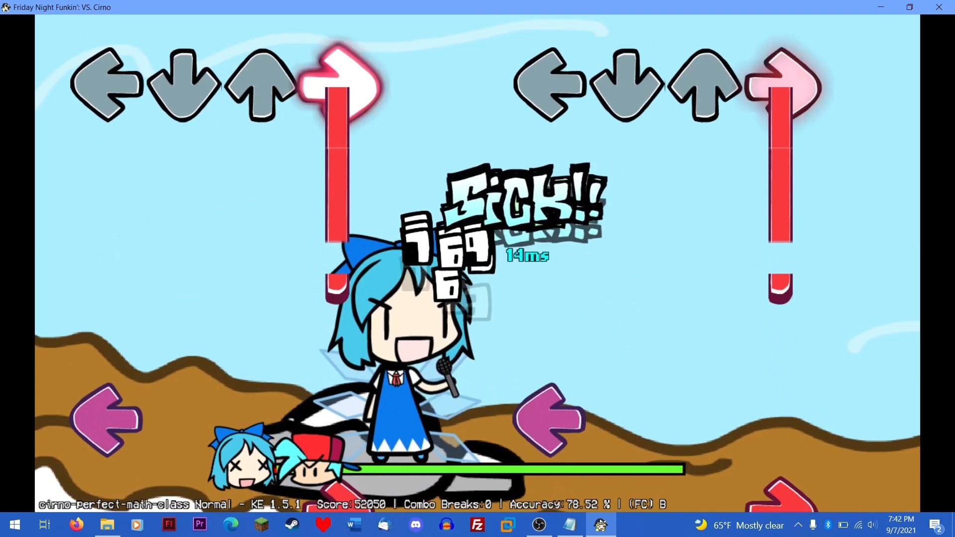 FNF Walfas - VS. CIRNO Mod for Friday Night Funkin' | FNF Mods