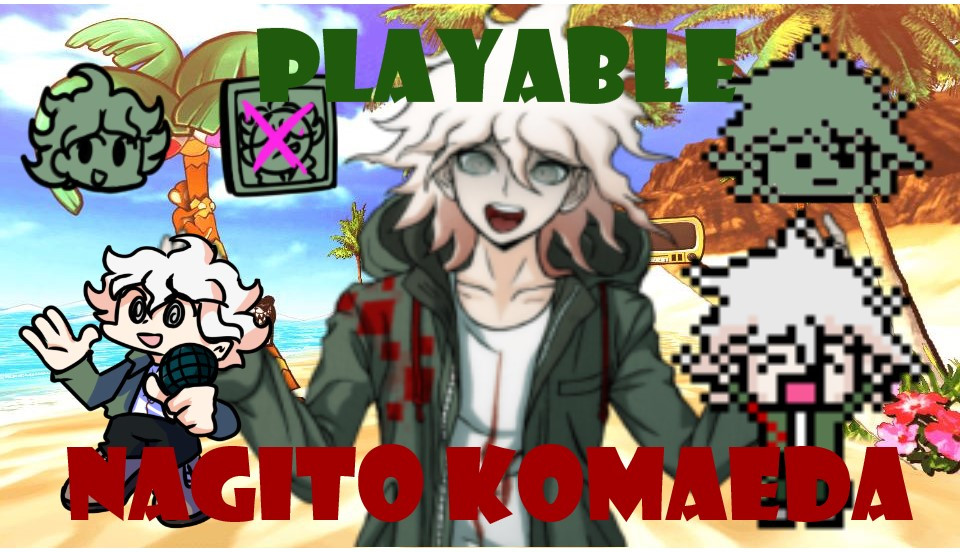 Playable Nagito Mod for Friday Night Funkin' | FNF Mods