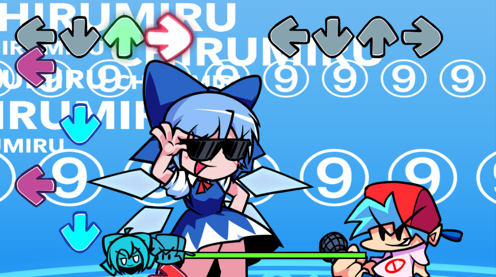 Vs. CIRNO for Multiplayer! Mod for Friday Night Funkin' | FNF Mods