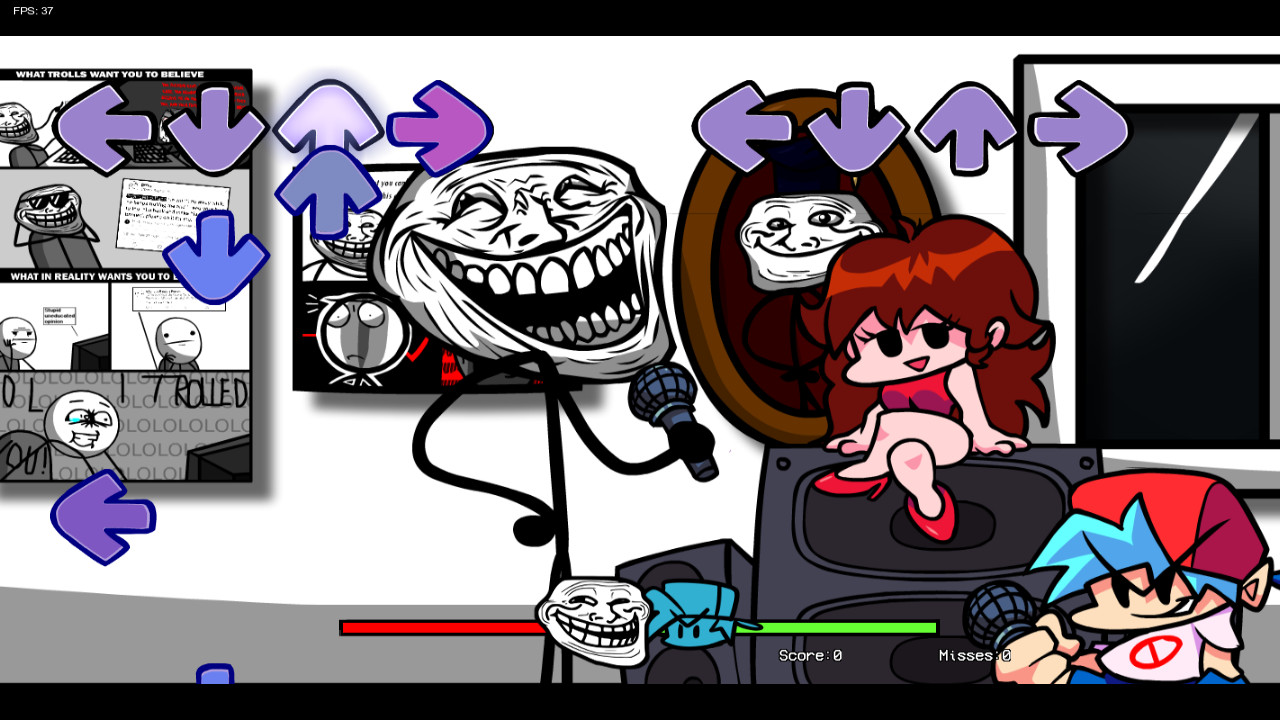 VS Trollface/Trollge multiplayer Mod for Friday Night Funkin' | FNF Mods