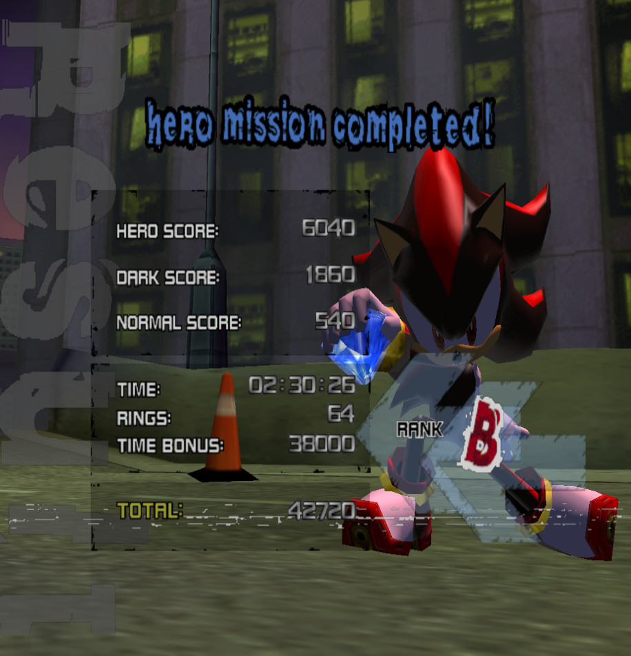 Alt Mission Type - SA1 Gamma Rush Mod for Shadow The Hedgehog | ShTH Mods