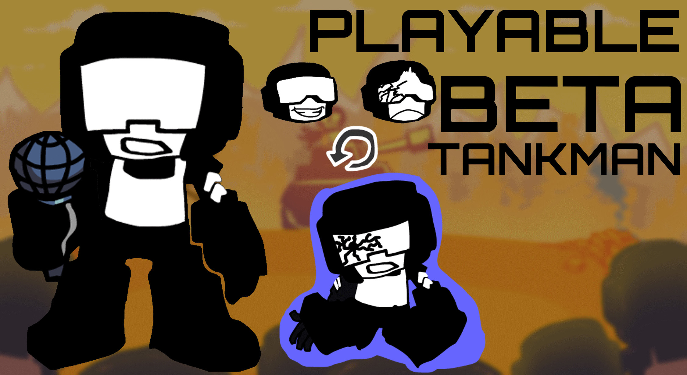 Playable Beta Tankman Mod for Friday Night Funkin' | FNF Mods