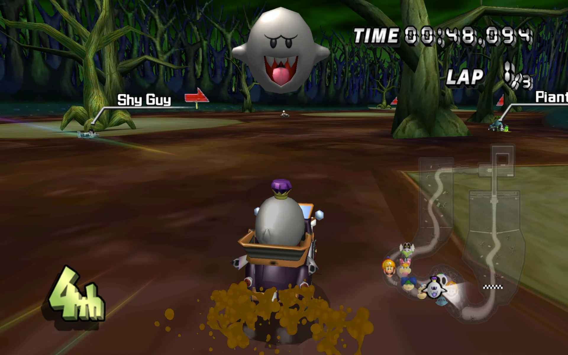 Boo Over Thunder Cloud Mod for Mario Kart Wii | MKWii Mods