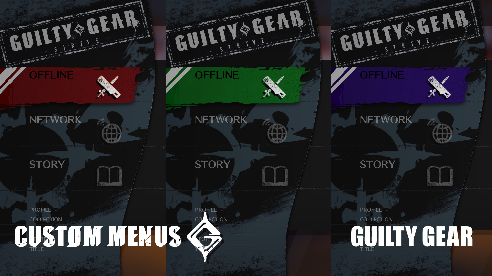 RGB Custom Menus Mod for GUILTY GEAR -STRIVE- | GGST Mods