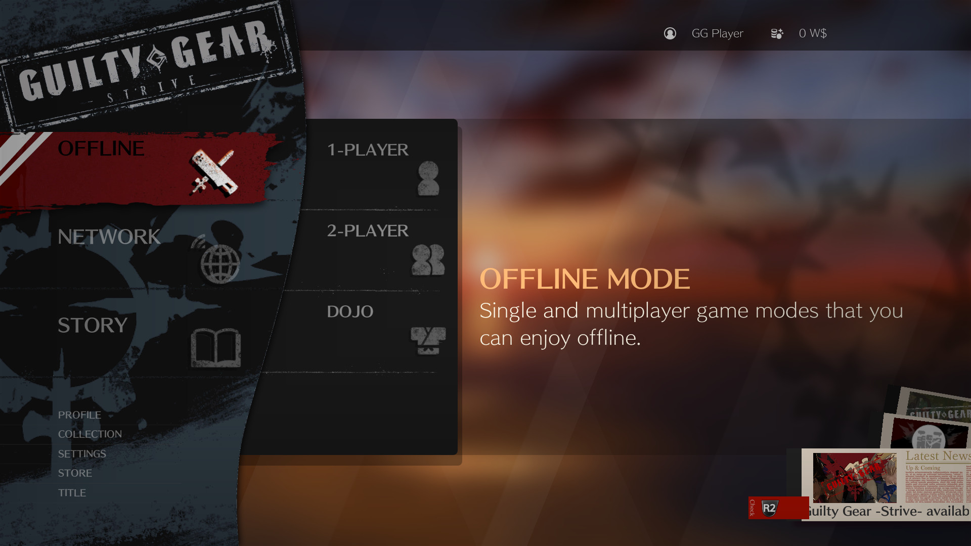 RGB Custom Menus Mod for GUILTY GEAR -STRIVE- | GGST Mods