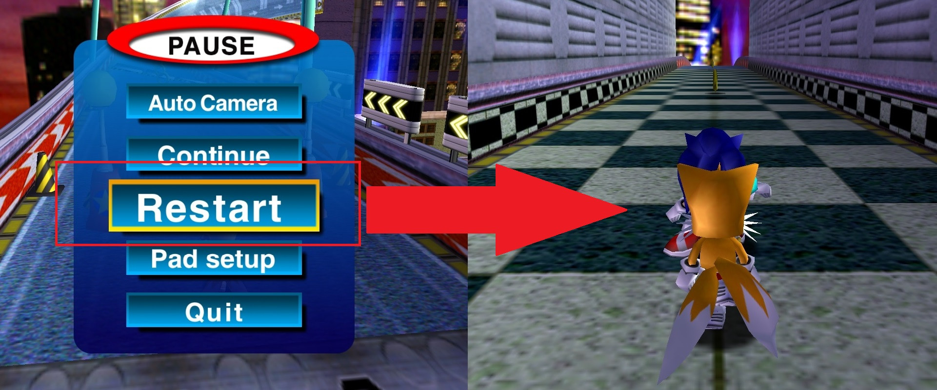 SA2 Restart Mod for Sonic Adventure DX | SADX Mods
