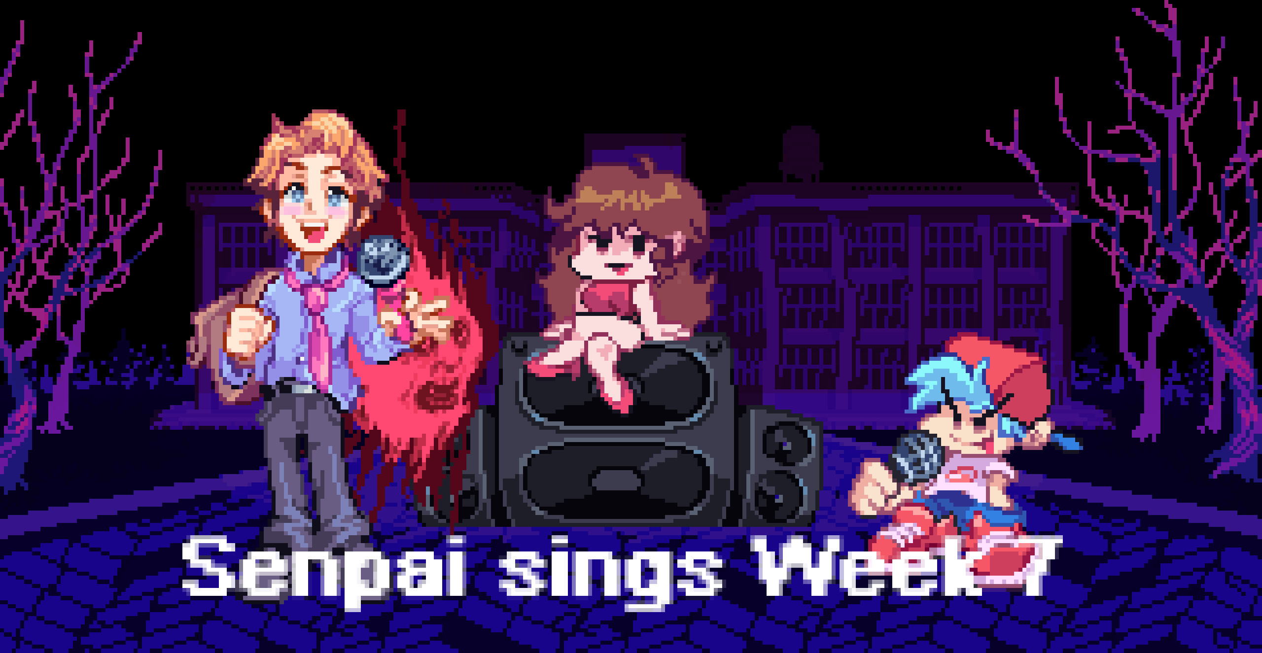 Senpai Sings Week 7 EXECUTABLE Mod for Friday Night Funkin' | FNF Mods