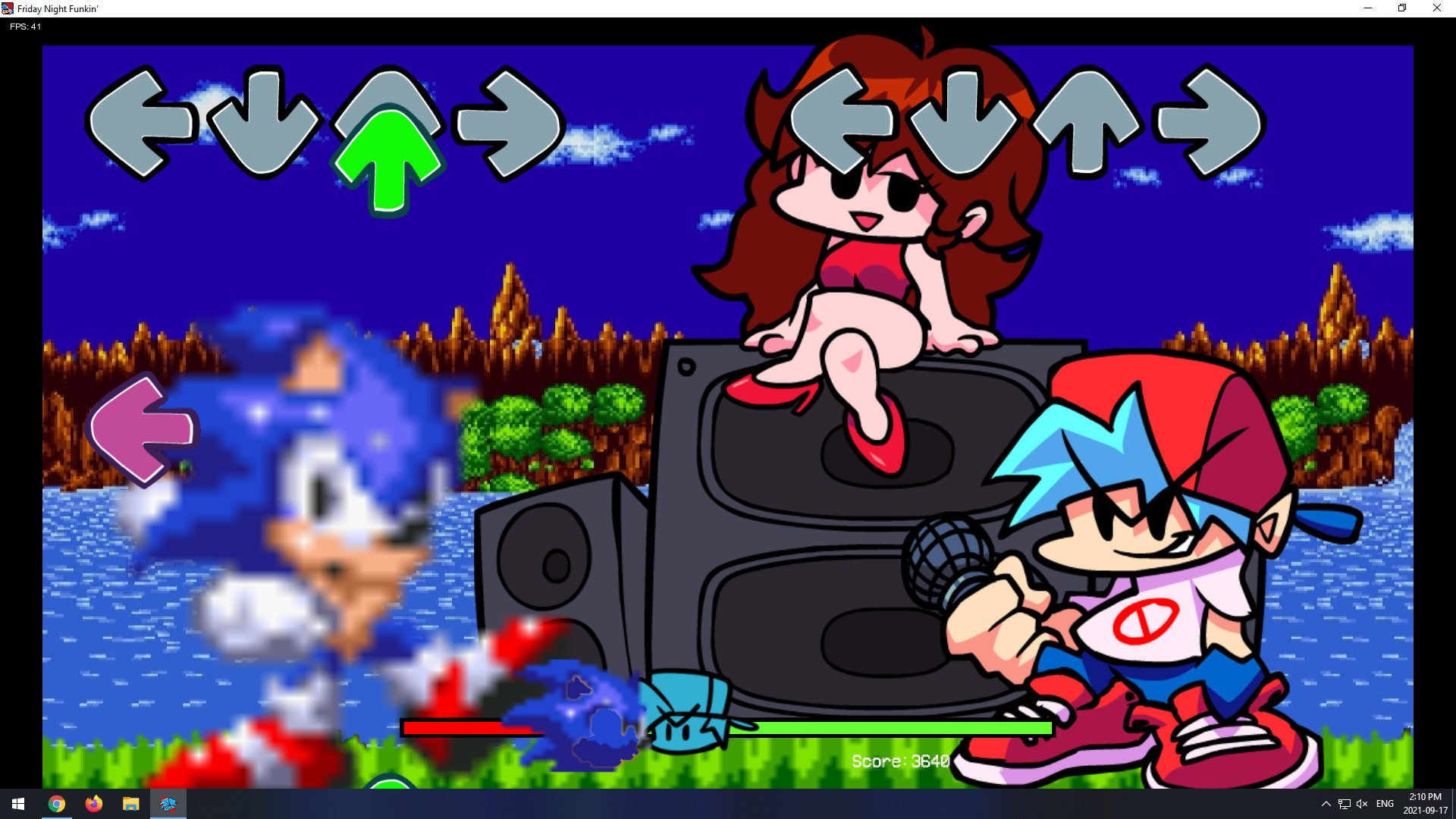 16-bit Sonic over pico Mod for Friday Night Funkin' | FNF Mods