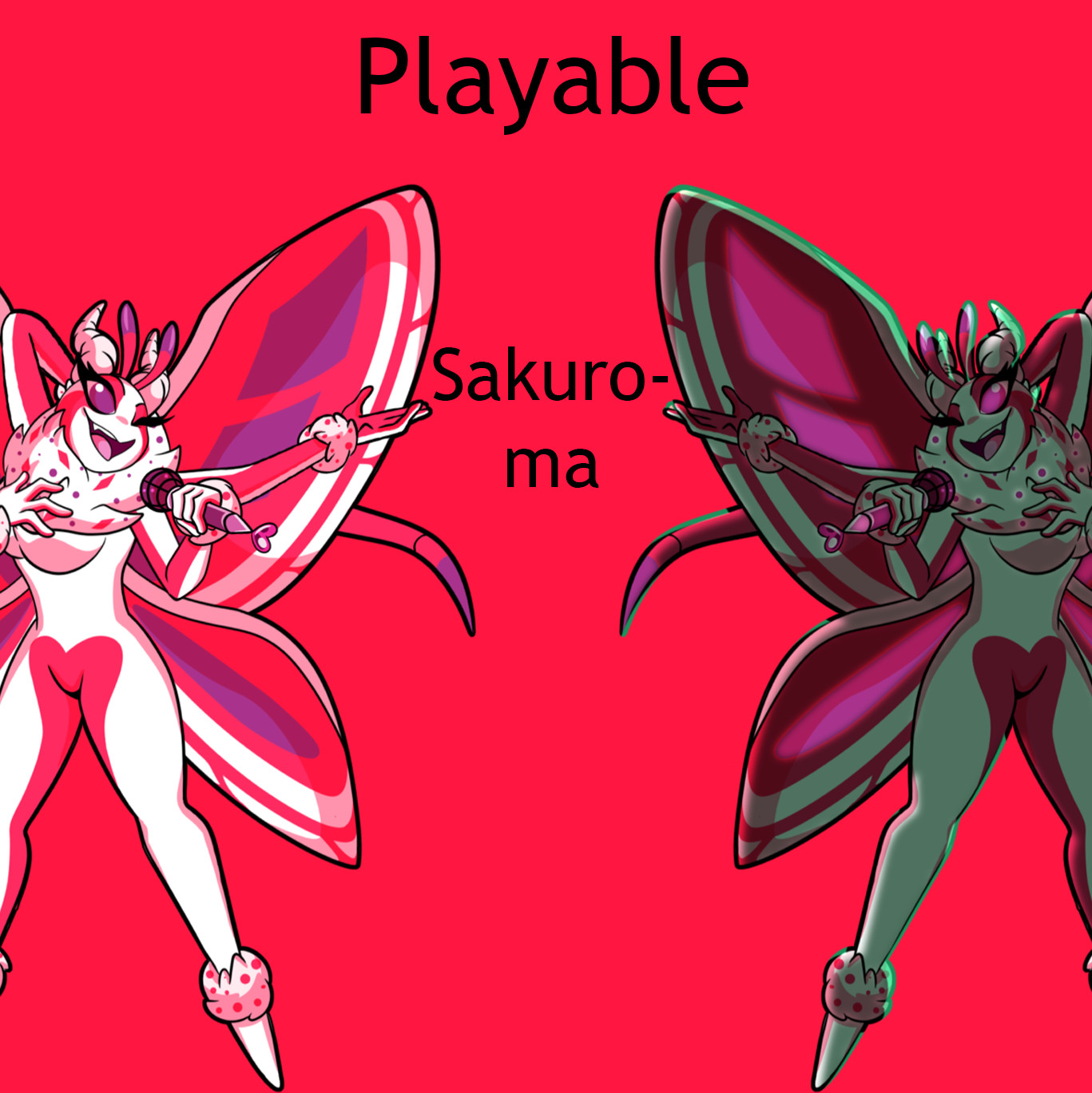 Playable Sakuroma (included shades) Mod for Friday Night Funkin' | FNF Mods