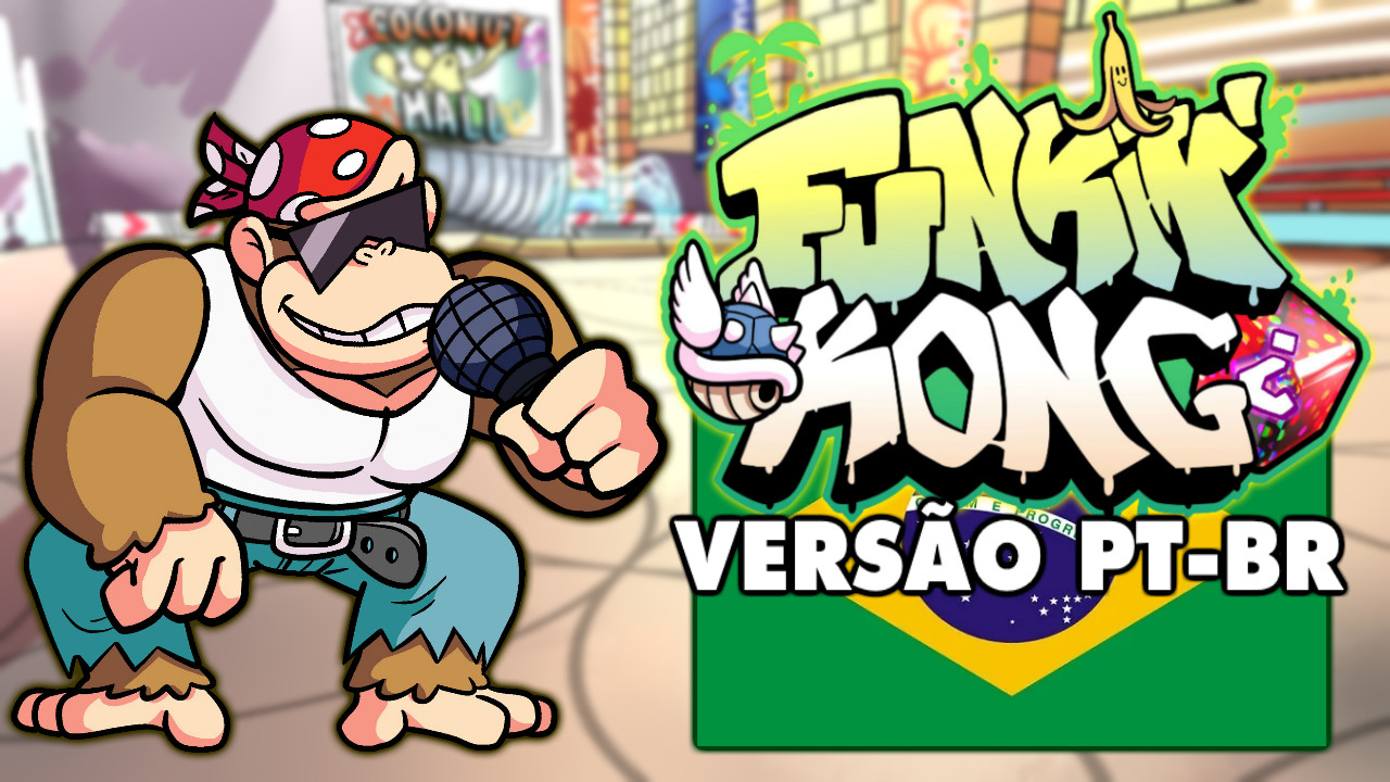 FNF | VS Funky Kong Traduzido em PT-BR [Friday Night Funkin'] [Mods]