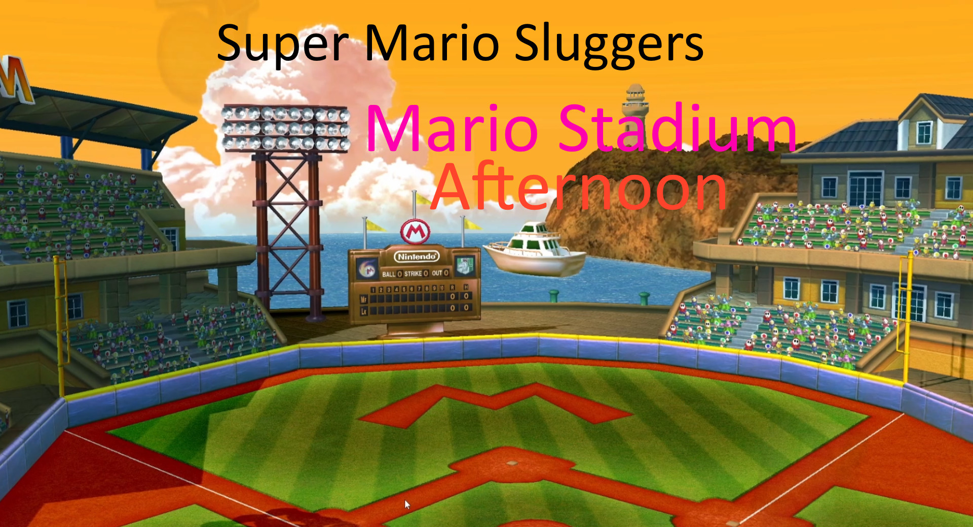 Mario Stadium Afternoon Mod for Mario Super Sluggers | MSS Mods