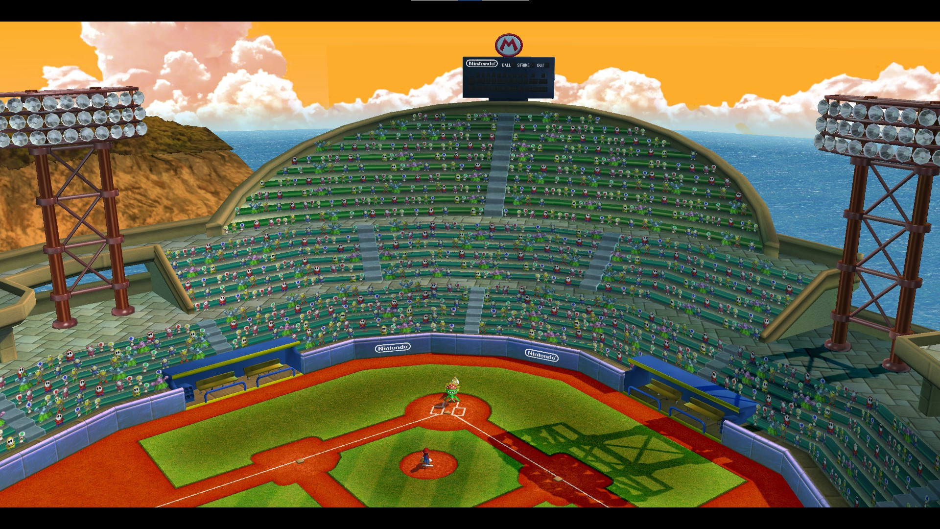 Mario Stadium Afternoon Mod for Mario Super Sluggers | MSS Mods