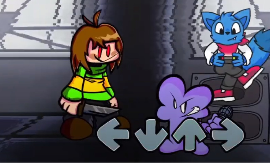 fnf vs dusttale mod but i reskin chara [Friday Night Funkin'] [Mods]