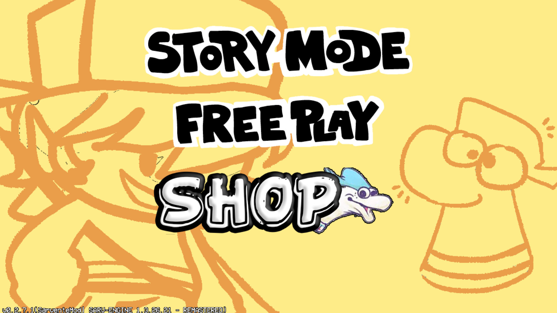 FNF LUCKY GUITAR LUCKY BOY! Canon Sock (beta) Mod for Friday Night Funkin' | FNF Mods