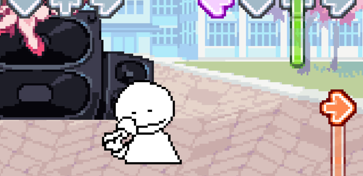 Pixel Bob over Pixel BF [Friday Night Funkin'] [Mods]