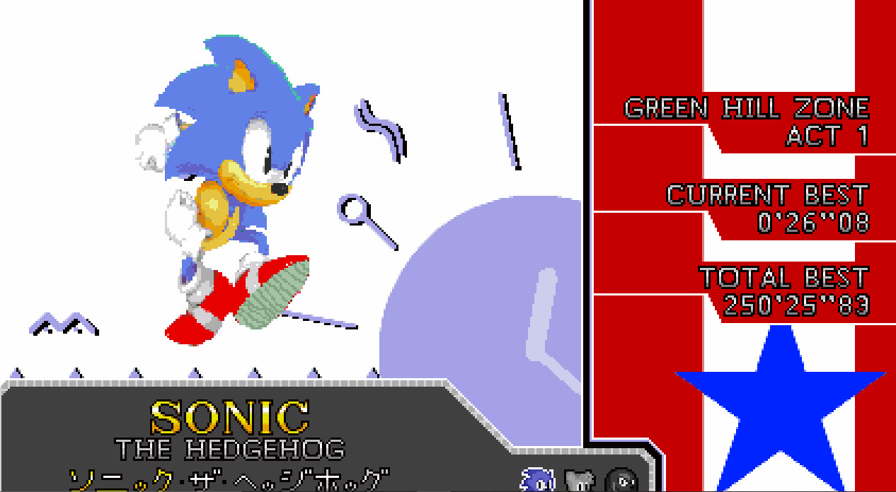 gens styled sonic time attack portait [Sonic the Hedgehog Forever] [Mods]
