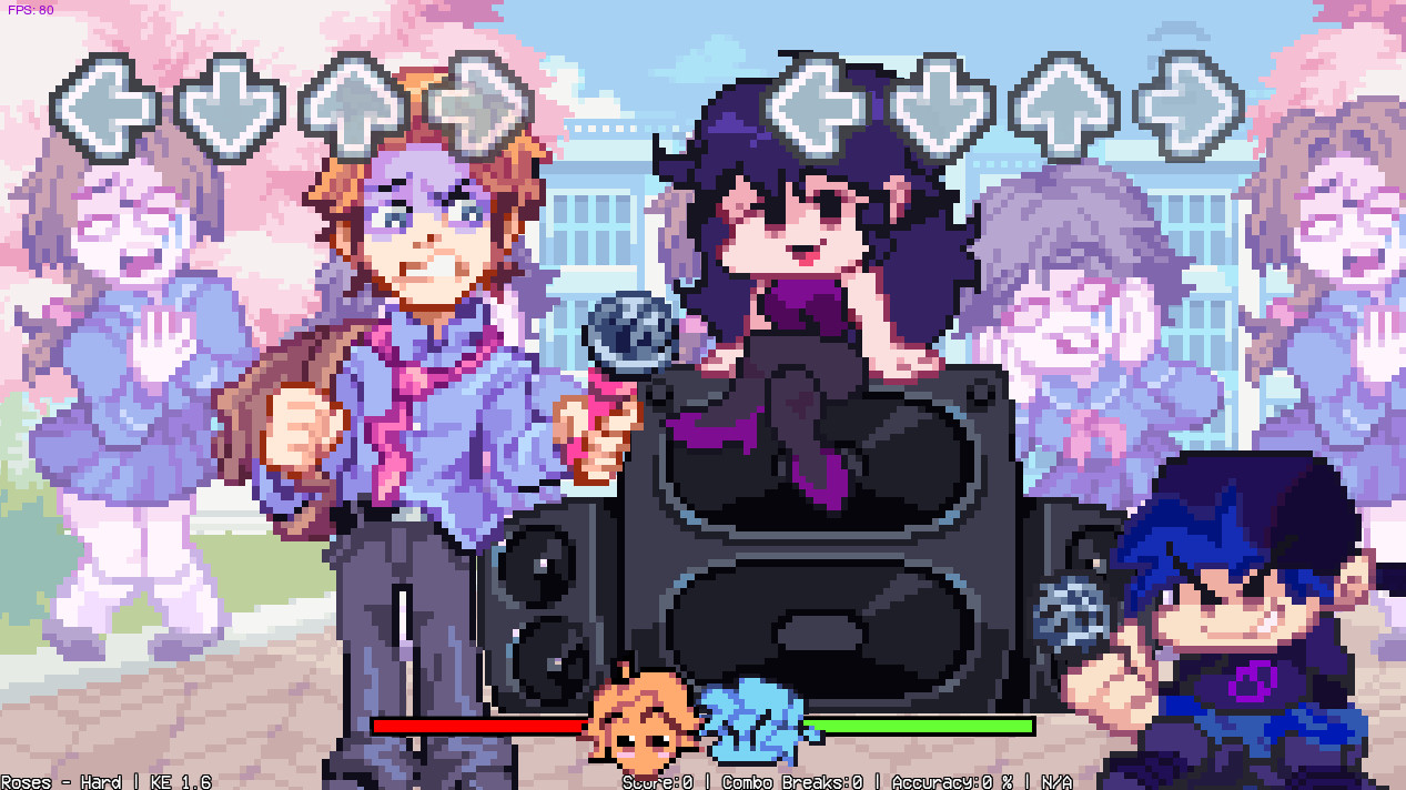 Violet Star gf! Mod for Friday Night Funkin' | FNF Mods