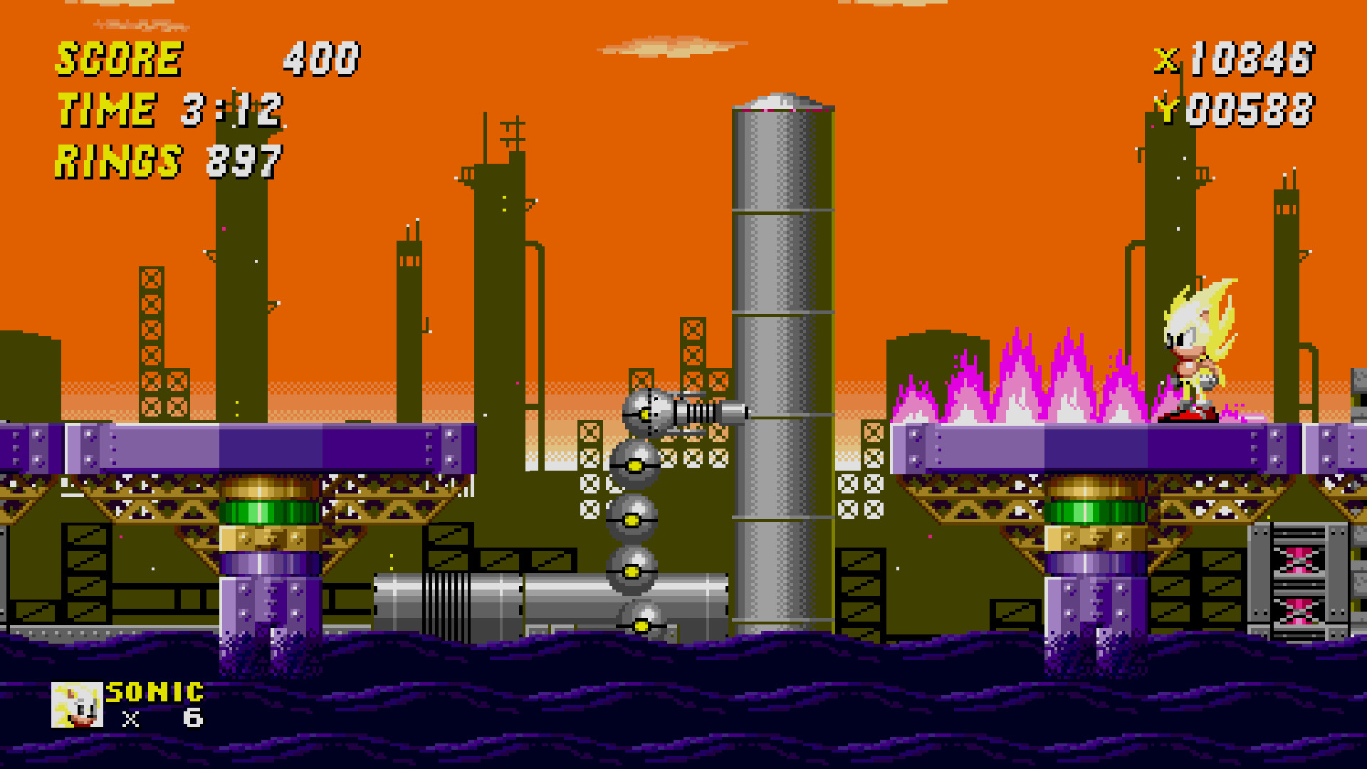 Pink Oil Ocean Boss Laser [Sonic the Hedgehog 2 (2013)] [Mods]