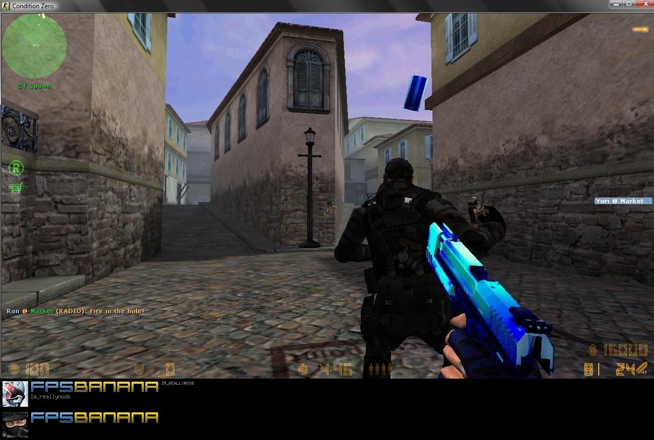 Blue Usp Retextured Mod for Counter-Strike: Condition Zero | CS:CZ Mods