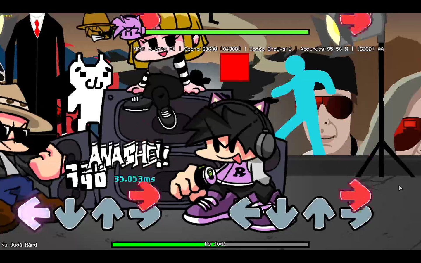 Rodsquare Night Streaming Mod for Friday Night Funkin' | FNF Mods